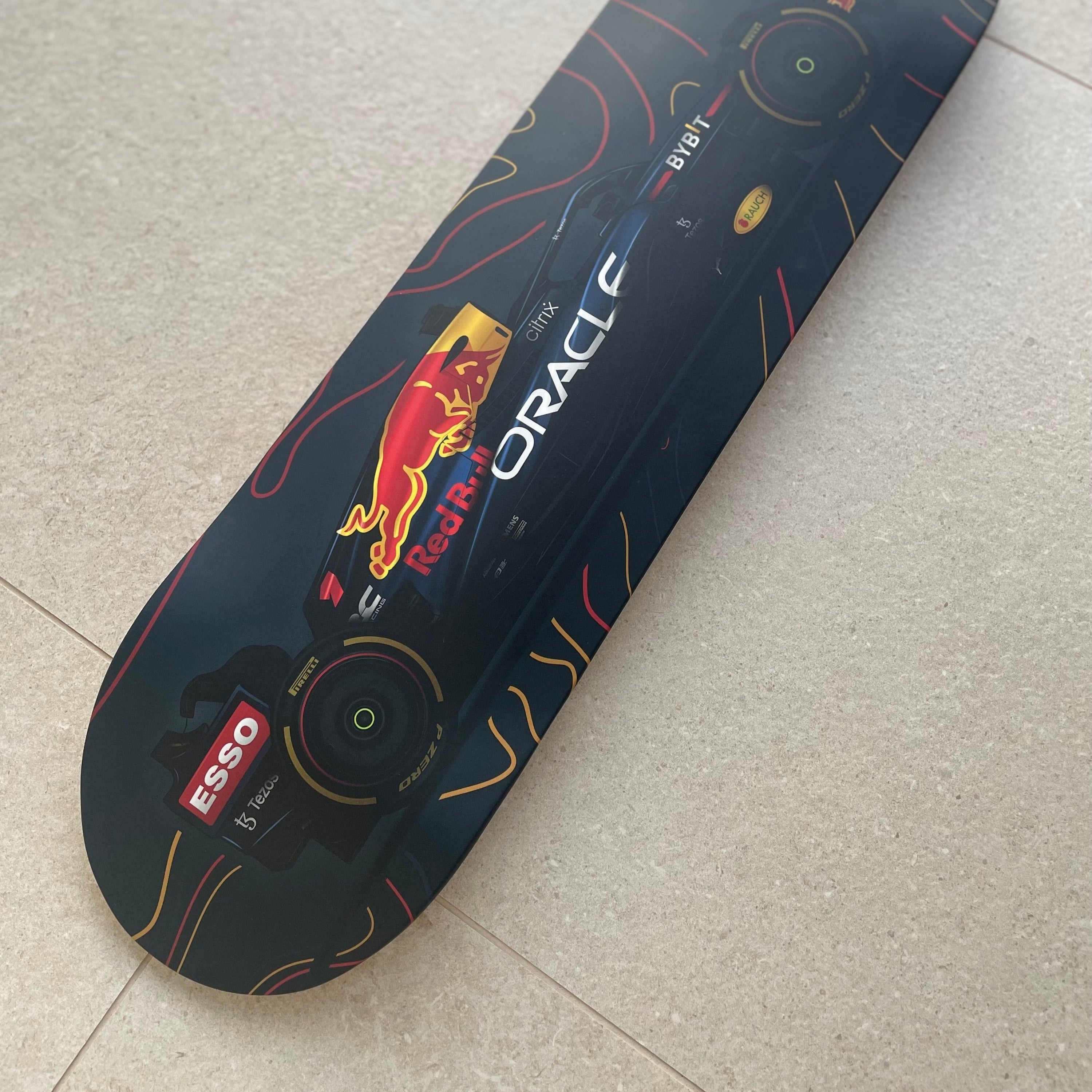 Max Verstappen RB18 F1 Skateboard Wall Art | Deckorate
