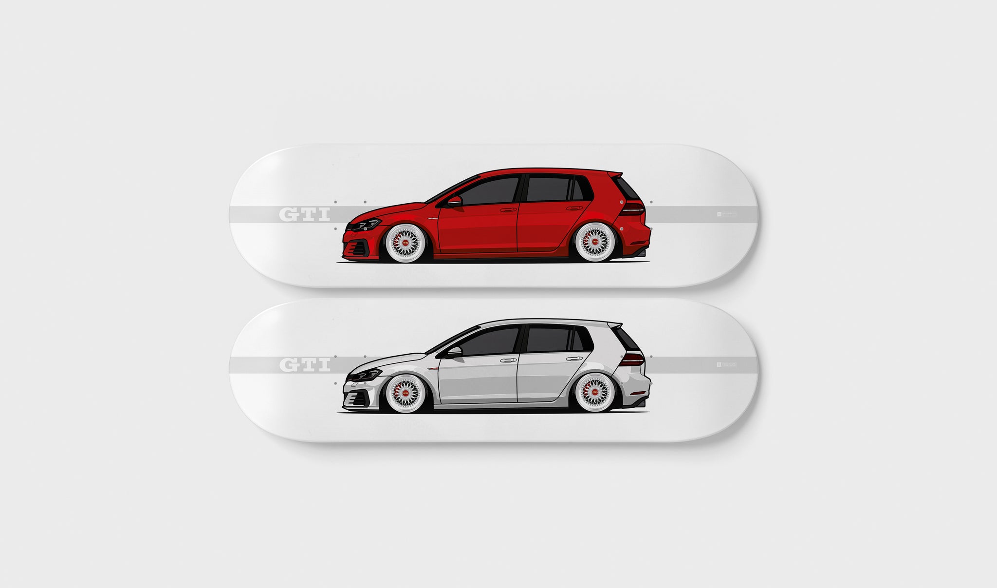 VW Golf MK7 GTI Skateboard Wall Art | Deckorate